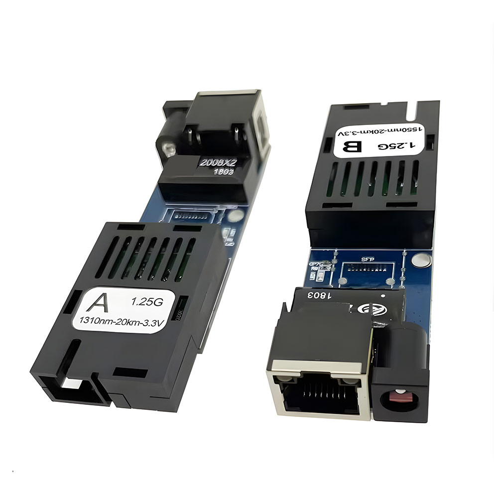 Mini FTTH 1 Pair Gigabit Ethernet Fiber Media Converter - Byxgd